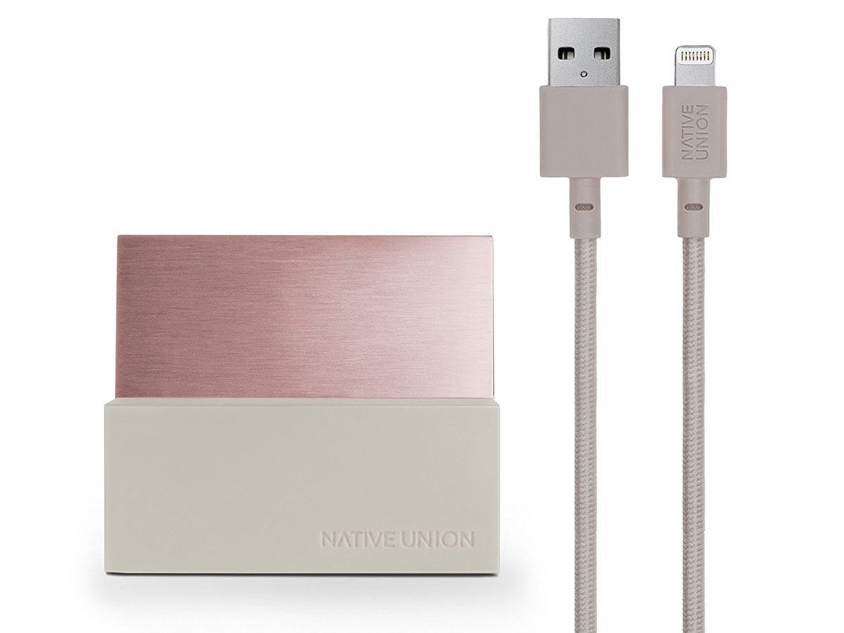 Native Union DOCK+ Stone | Lightning iPhone/iPad Dock