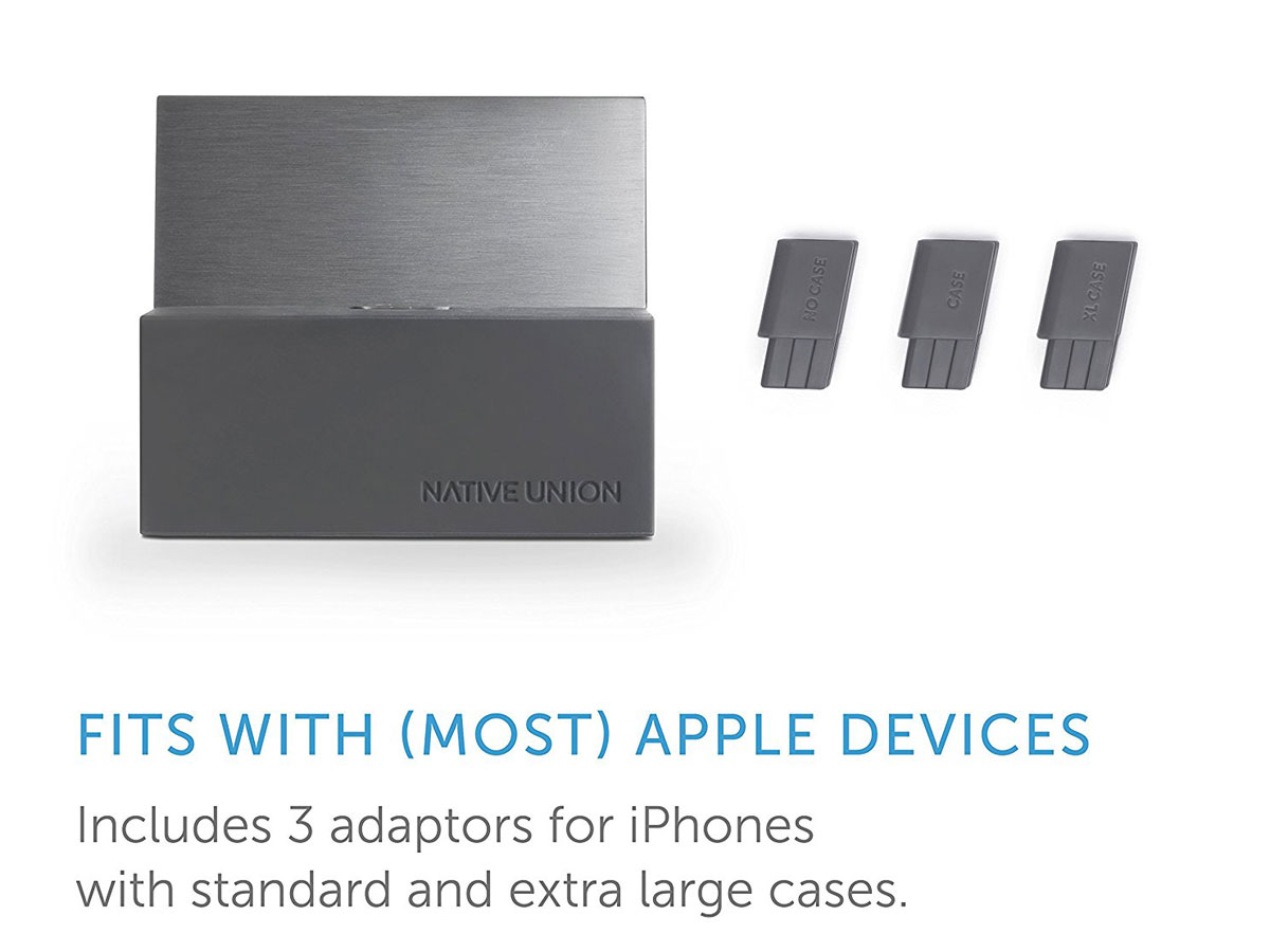 Native Union DOCK+ Stone | Lightning iPhone/iPad Dock