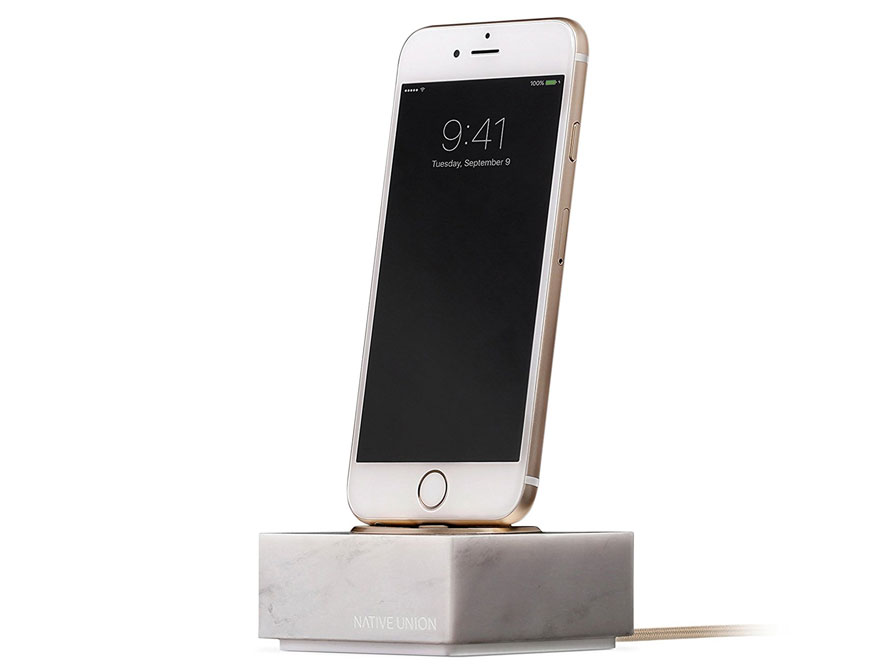 Native Union DOCK+ Marble | Marmeren Lightning Dock