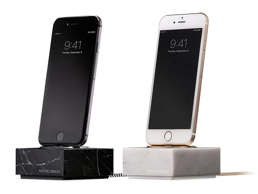 Native Union DOCK+ Marble | Marmeren Lightning Dock