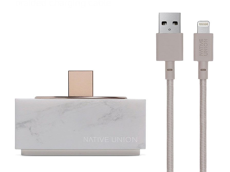 Native Union DOCK+ Marble | Marmeren Lightning Dock