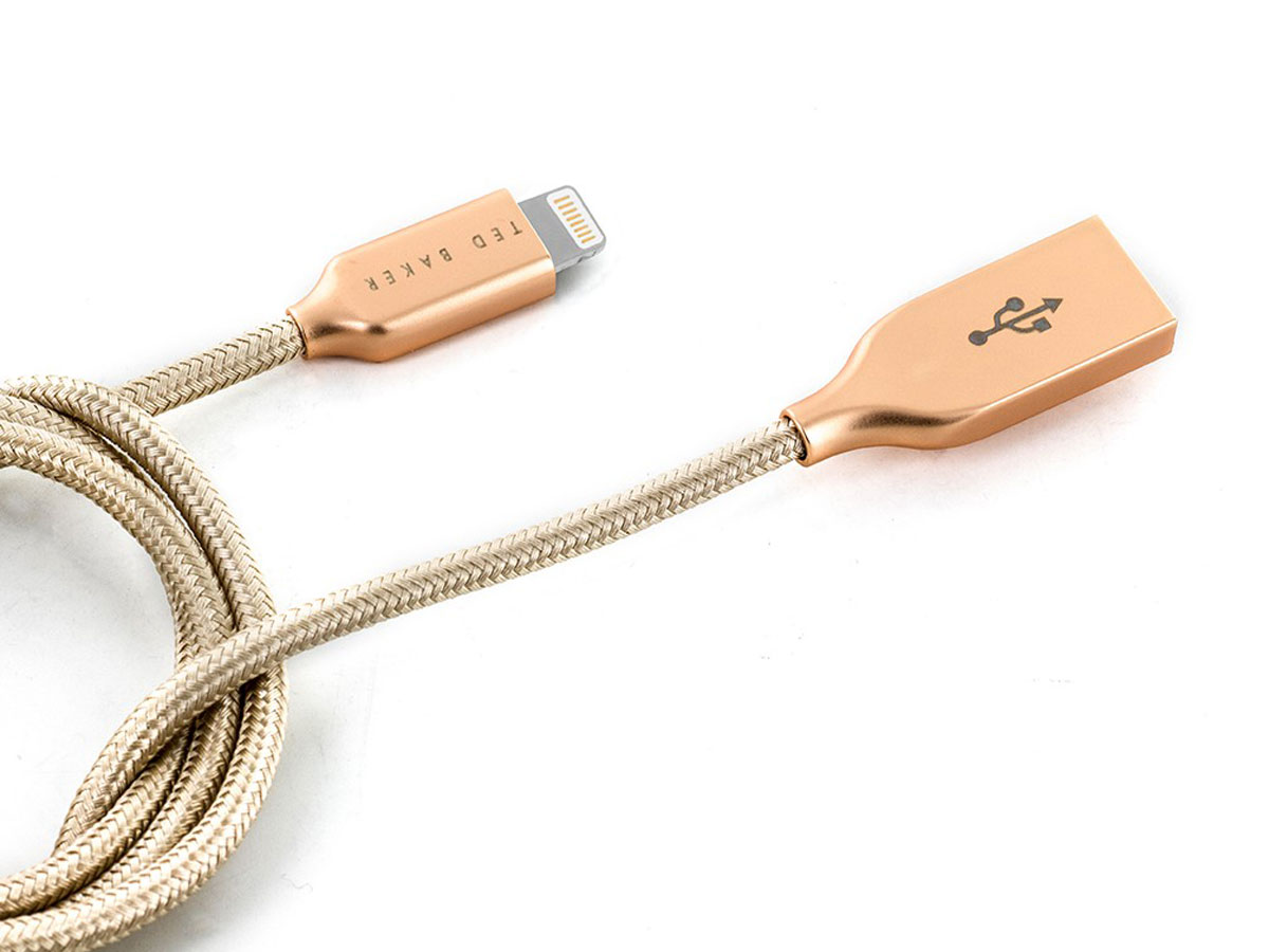 Ted Baker connecTED Premium Lightning USB Kabel | Beige Ted Baker connecTED Premium Lightning USB Kabel | Beige