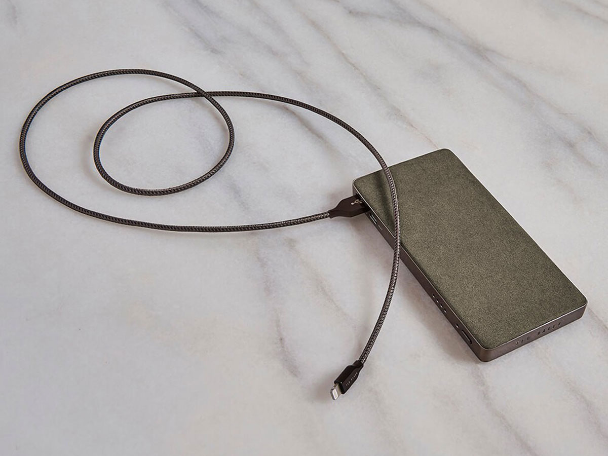 Ted Baker connecTED Premium Lightning USB Kabel | Grijs Ted Baker connecTED Premium Lightning USB Kabel | Grijs