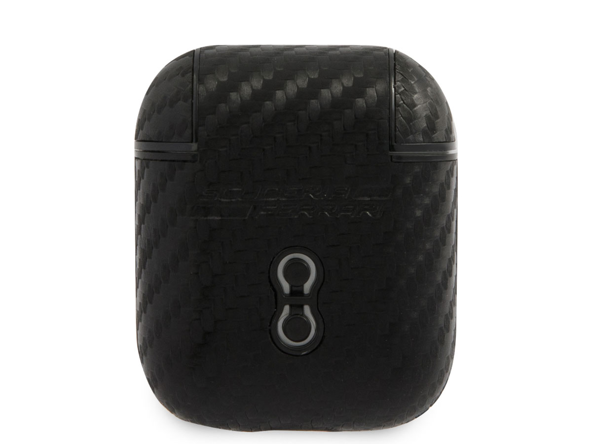 Ferrari Carbon Case Zwart | AirPods 1 & 2 Hoesje