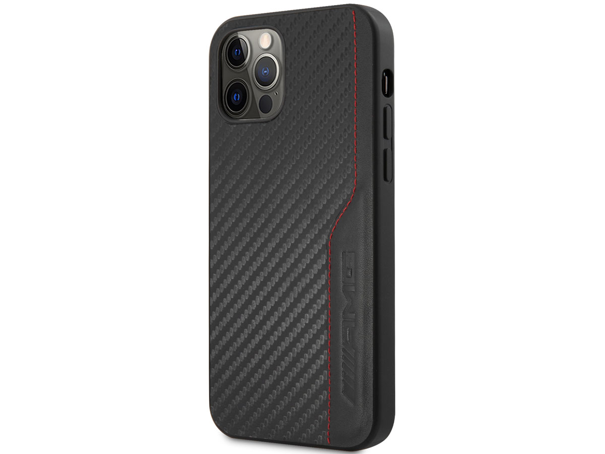 Mercedes AMG Carbon Red Case iPhone 12/12 Pro Hoesje