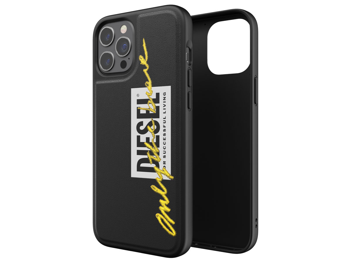 Diesel Case Zwart/Lime | iPhone 12 Pro Max hoesje