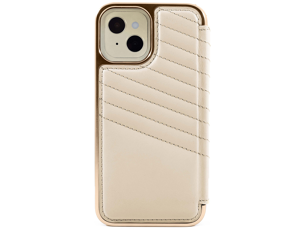 Greenwich Portland Case Luxe iPhone 14 Hoes Beige/Goud
