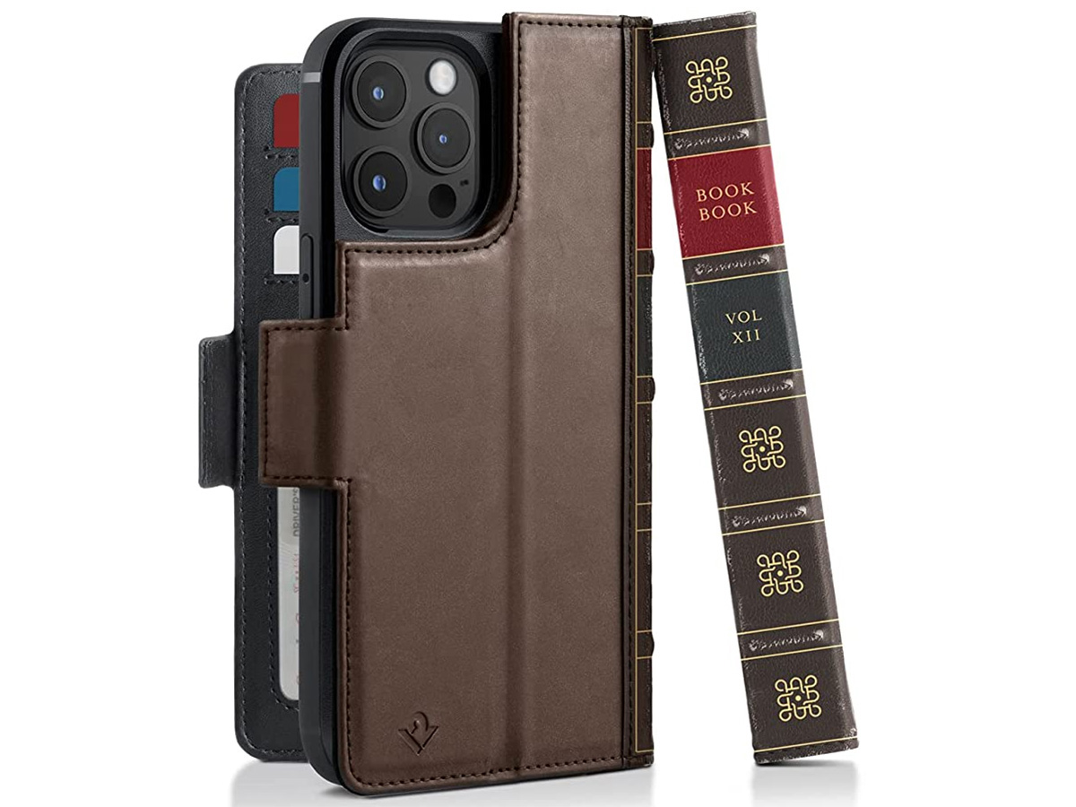 Twelve South BookBook Bruin | iPhone 14 Pro Max hoesje