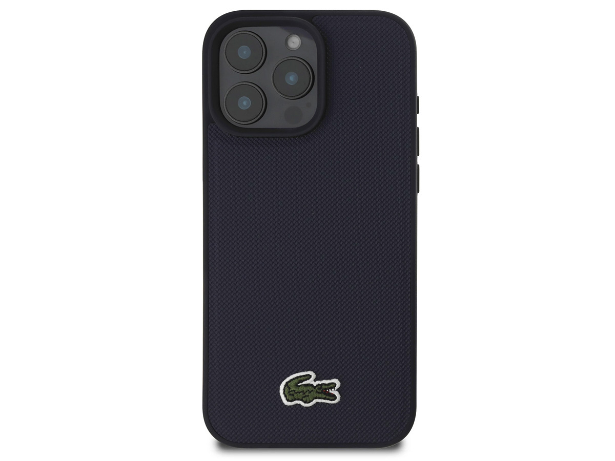Lacoste Petit Pique MagSafe Case iPhone 16 Pro Max Navy