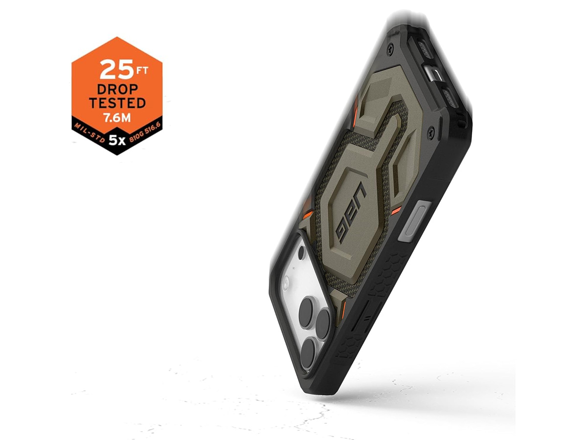 UAG Monarch Pro Case iPhone 17 Pro Hoesje Kevlar Green