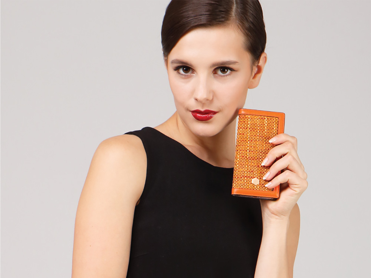 SLG Design D5 CSL Bookcase Oranj | iPhone SE/8/7 hoesje