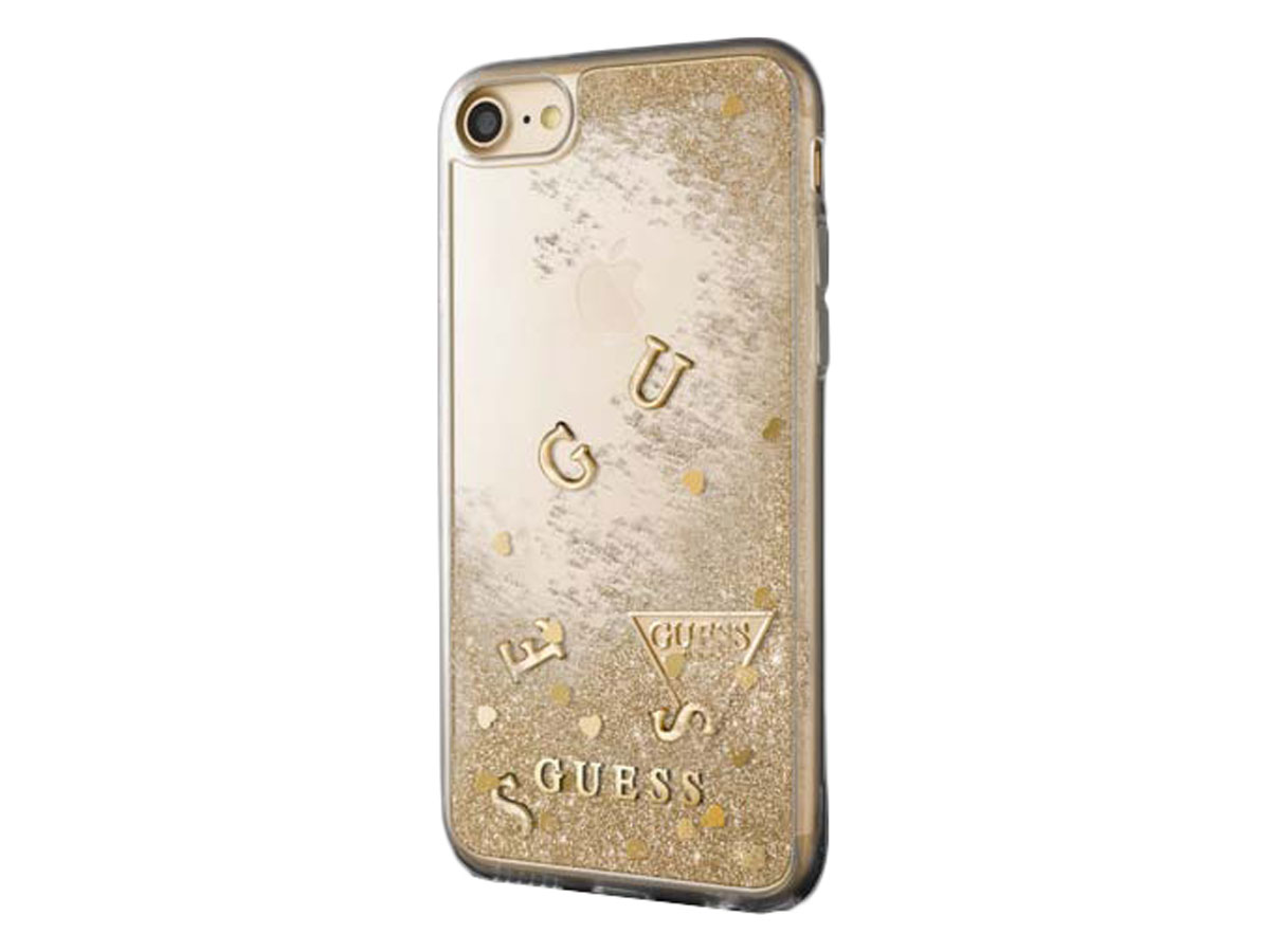 Guess iPhone 8/7/6s hoesje | Floating Logo Glitter Case