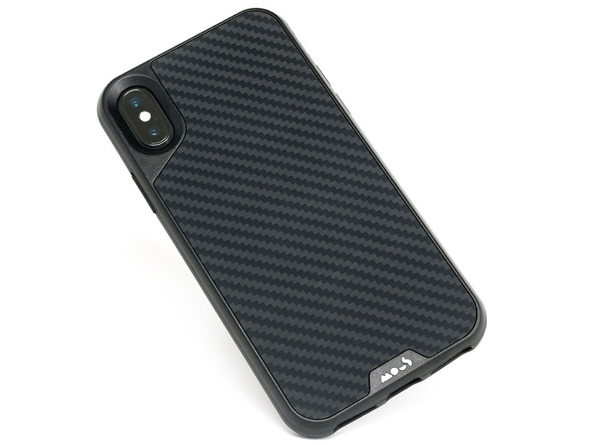 Mous Limitless 2.0 Carbon Case | iPhone X/Xs hoesje Mous Limitless 2.0 Carbon Case | iPhone X/Xs hoesje