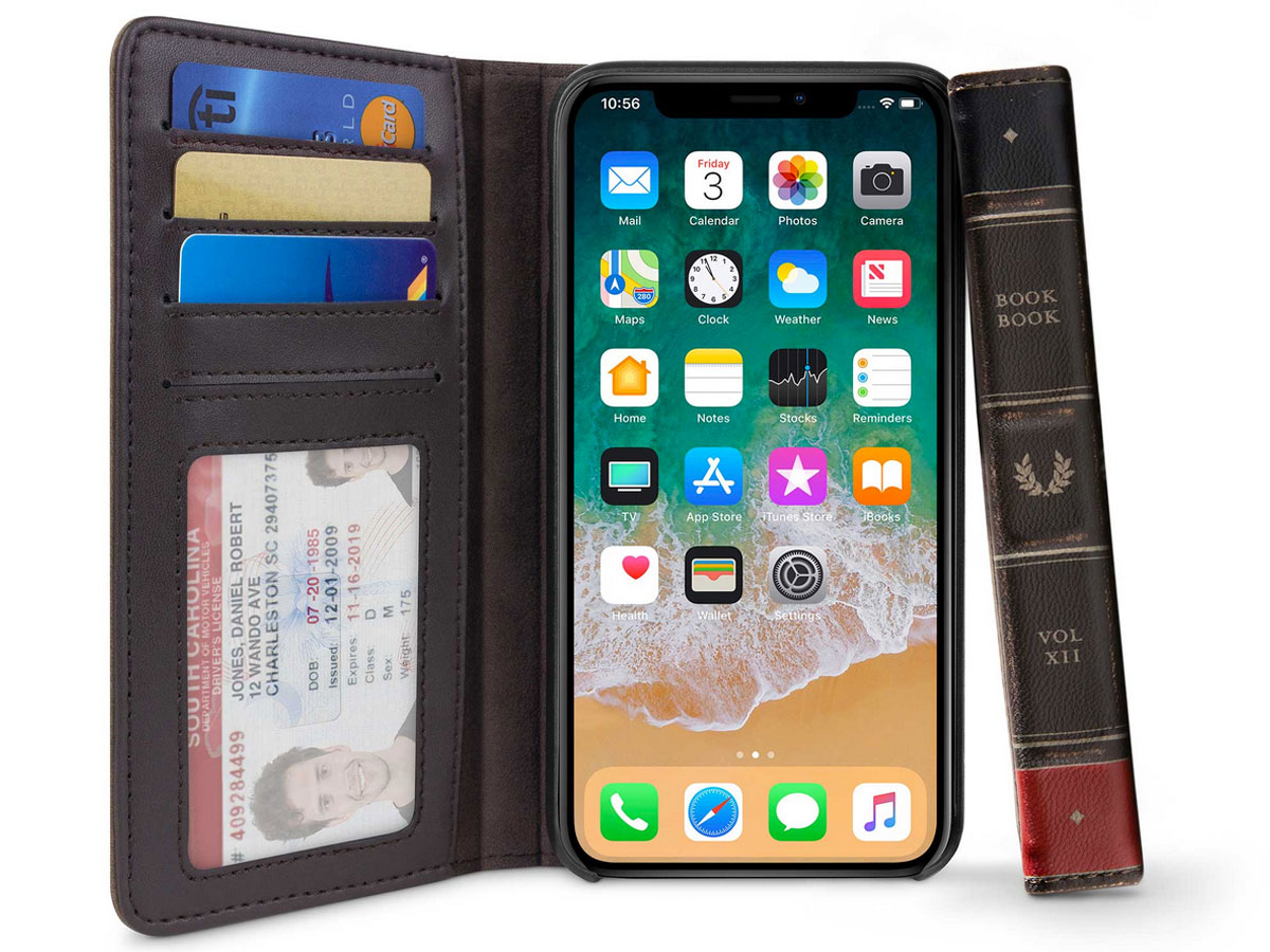 Twelve South BookBook Bruin | iPhone Xs Max hoesje Leer