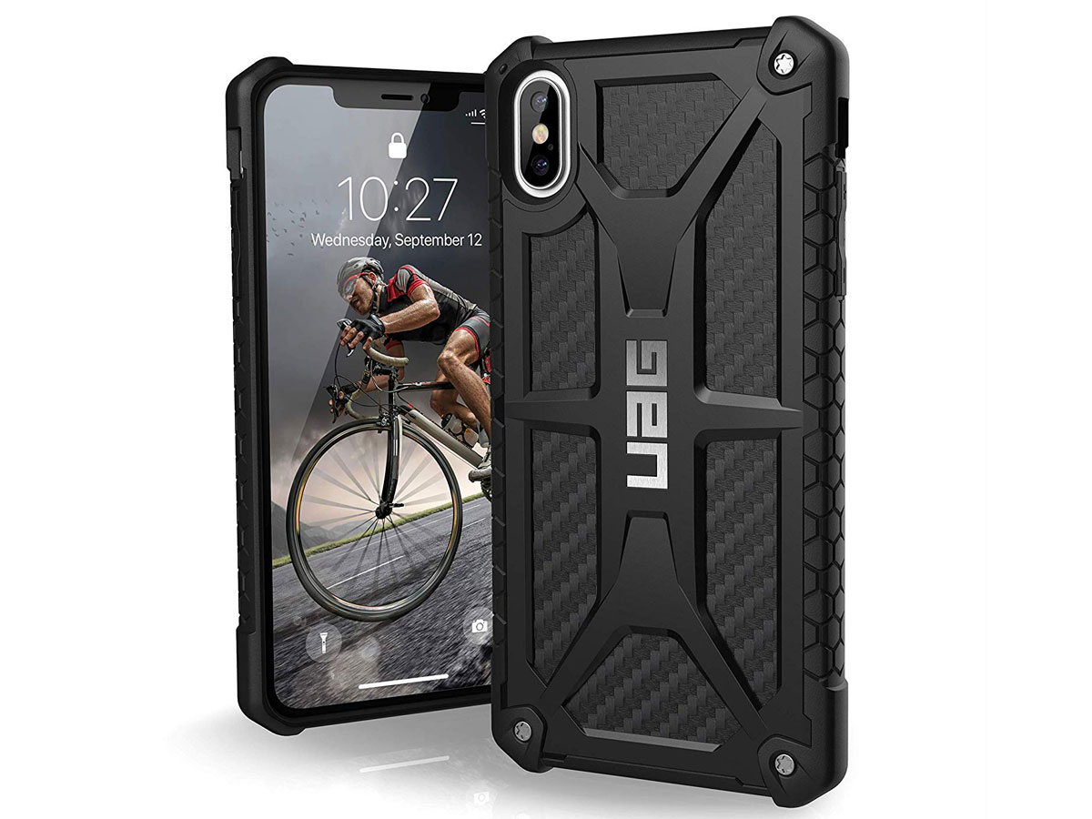 Urban Armor Gear Monarch Carbon | iPhone Xs Max hoesje