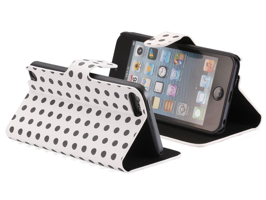 Polka Dot Sideflip Stand Case Hoesje voor iPod touch 5G/6G
