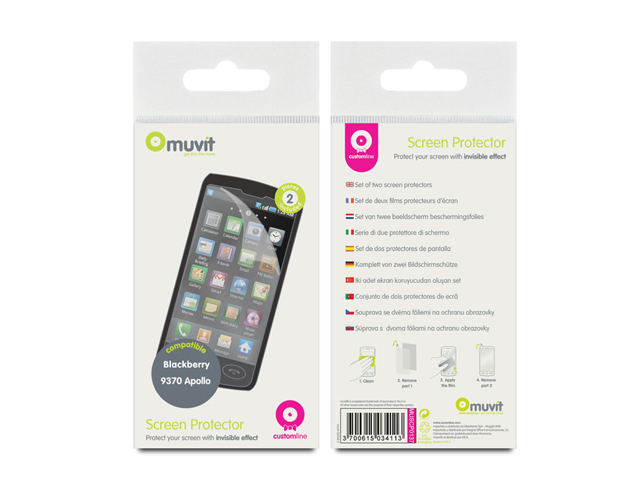Muvit 2pack Screenprotectors Blackberry Curve 9360