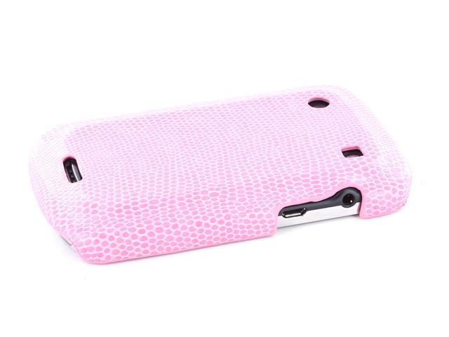 Pink Snake Back Case Cover voor Blackberry Bold 9900