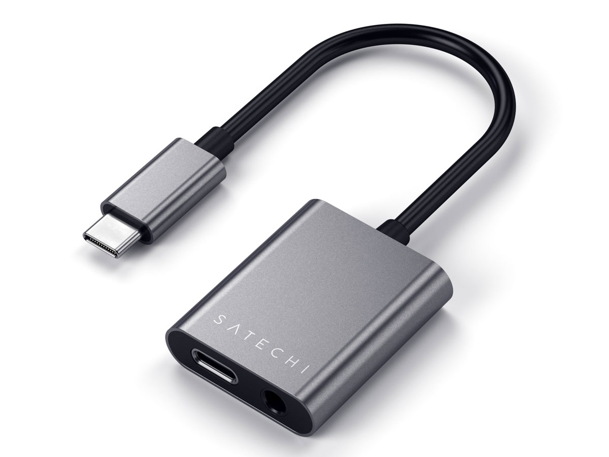 Satechi USB-C naar 3,5mm Audio Adapter | Space Grey