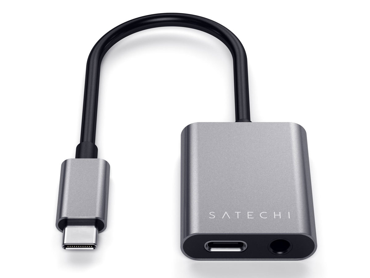 Satechi USB-C naar 3,5mm Audio Adapter | Space Grey