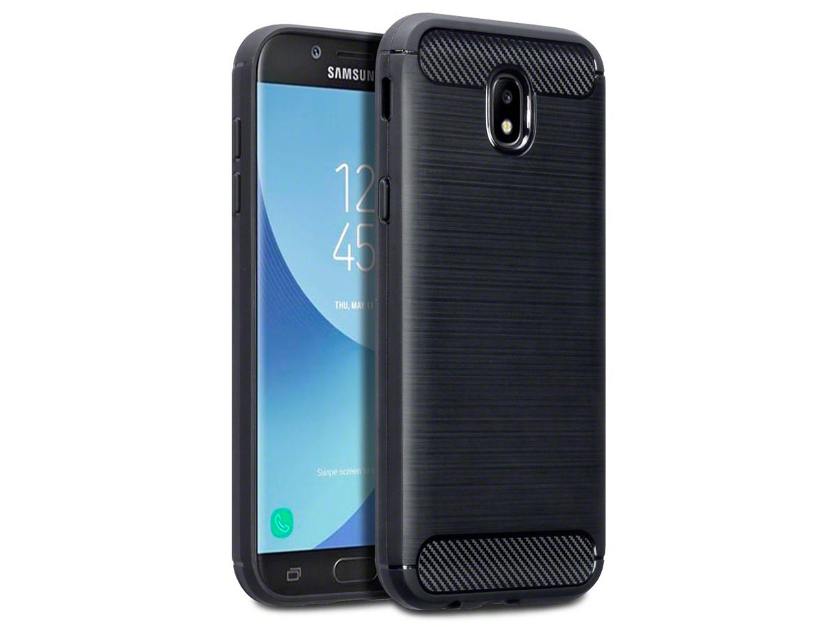 Samsung Galaxy J5 2017 hoesje | Rugged Carbon TPU Case