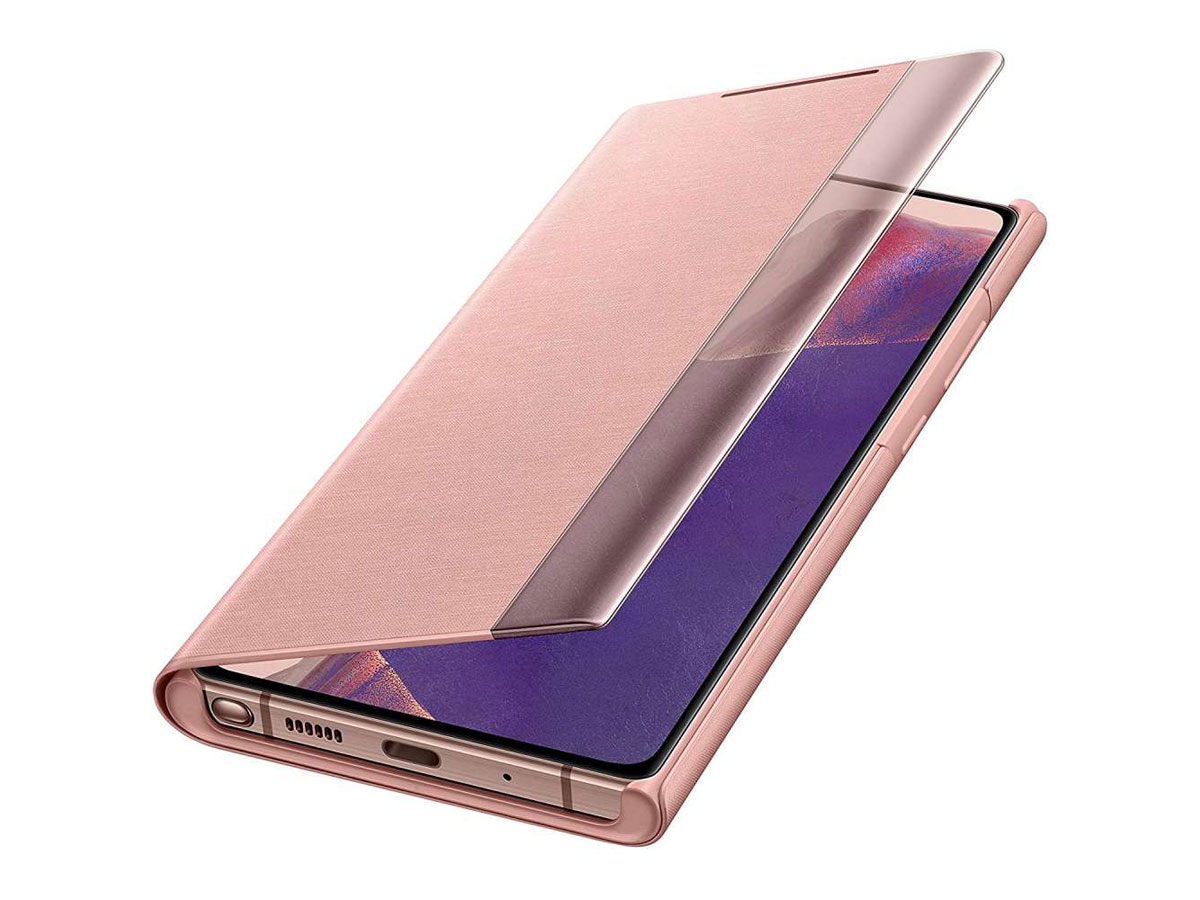 Galaxy Note 20 Clear View Cover Roze - EF-ZN980CA