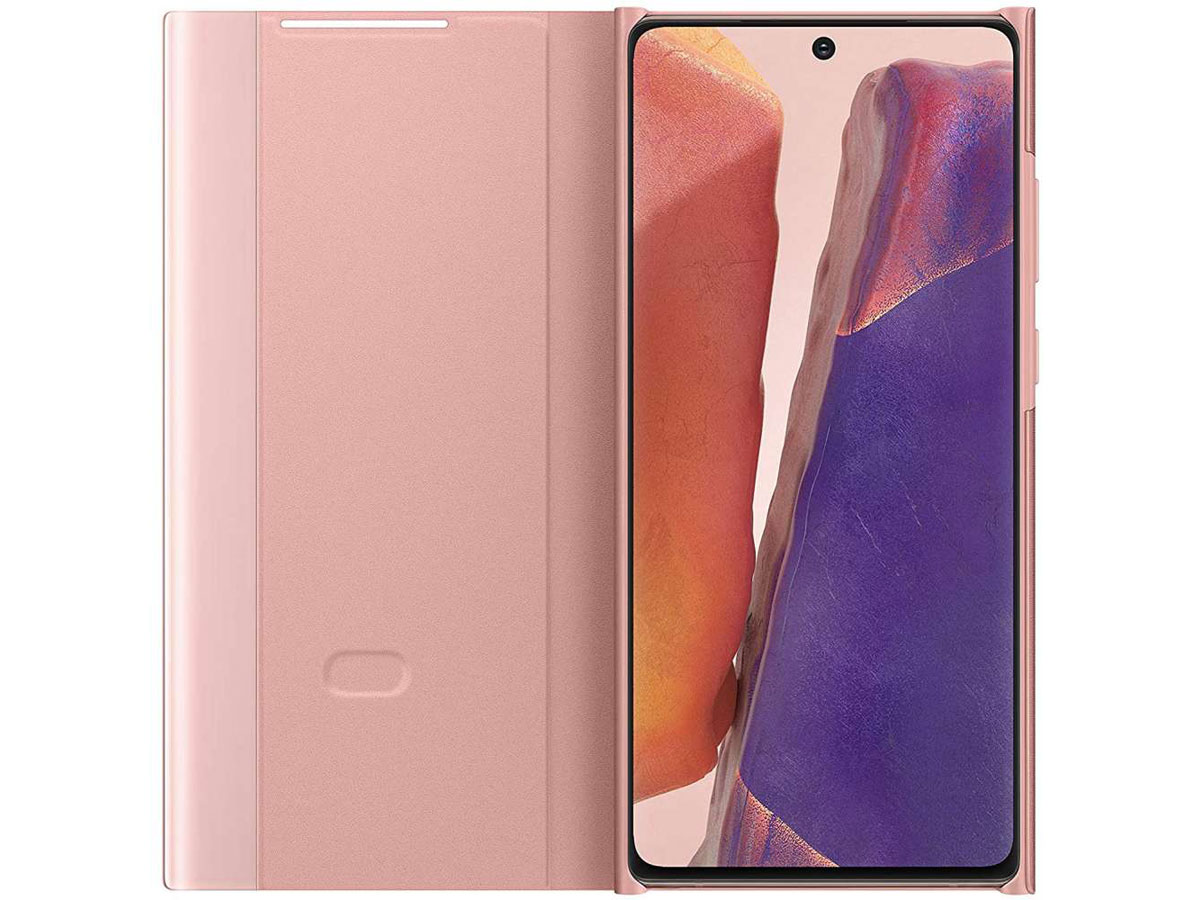 Galaxy Note 20 Clear View Cover Roze - EF-ZN980CA