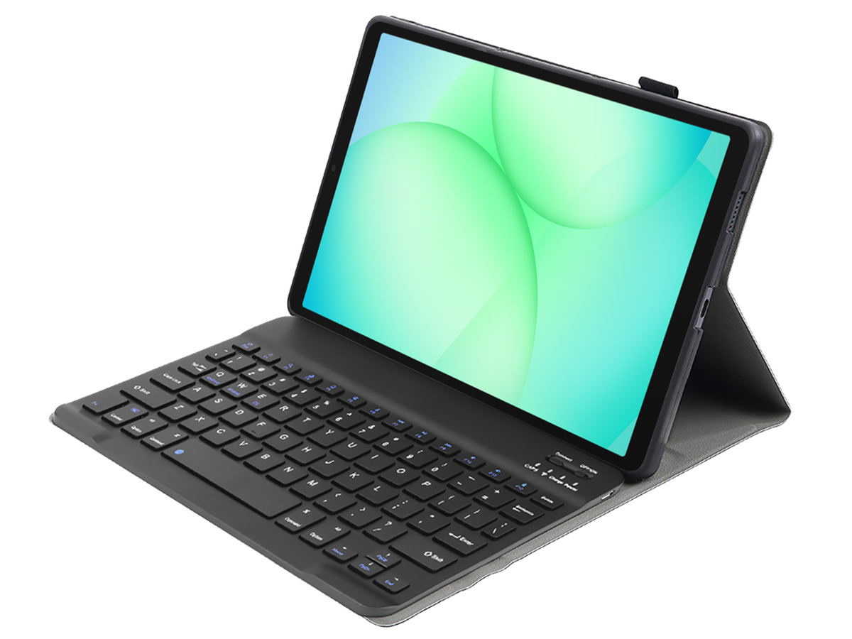 Samsung Galaxy Tab A11+ Toetsenbord Hoesje QWERTY Zwart