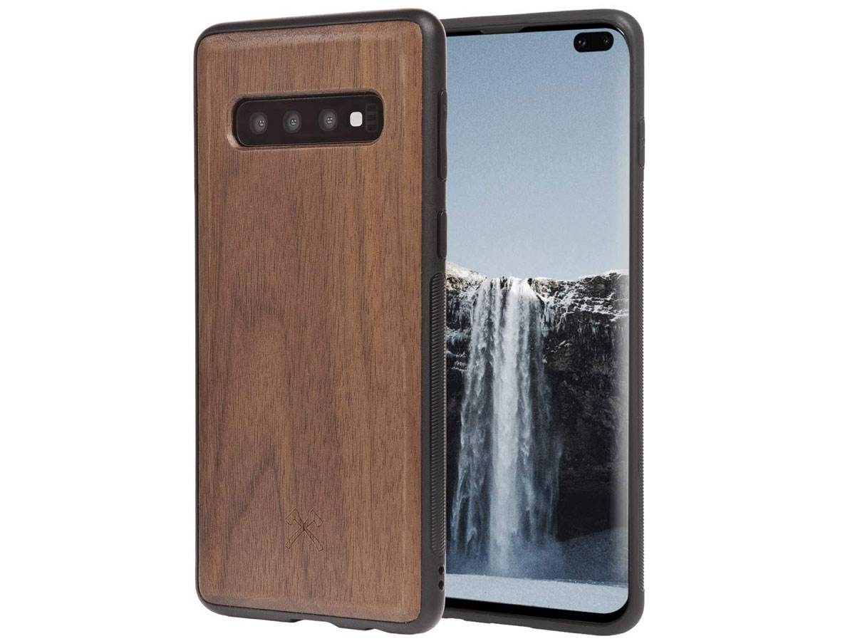 Woodcessories EcoBump Walnut Samsung Galaxy S10 hoesje
