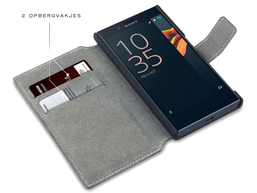 Covert Slim Bookcase Sony Xperia X Compact Hoesje