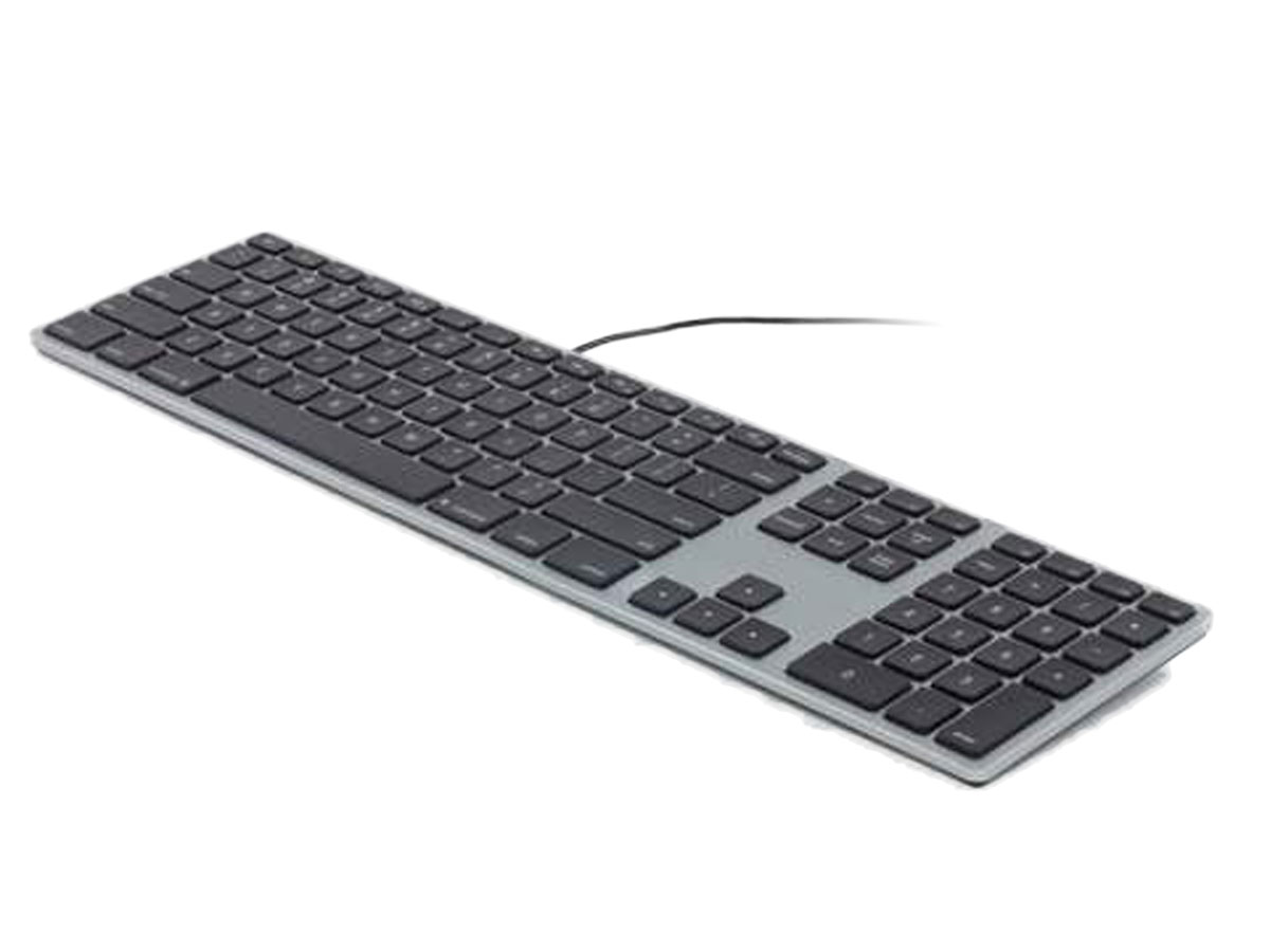 Matias RGB Wired Aluminum Keyboard QWERTY | Space Grey