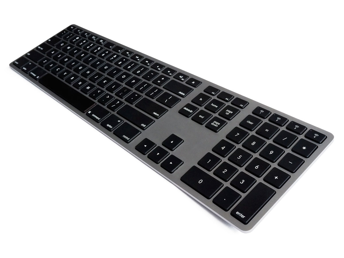 Matias Wireless Aluminium Backlit Keyboard | Space Grey