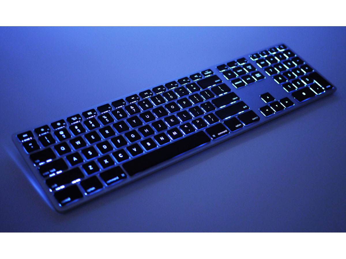 Matias Wireless Aluminium Backlit Keyboard | Space Grey
