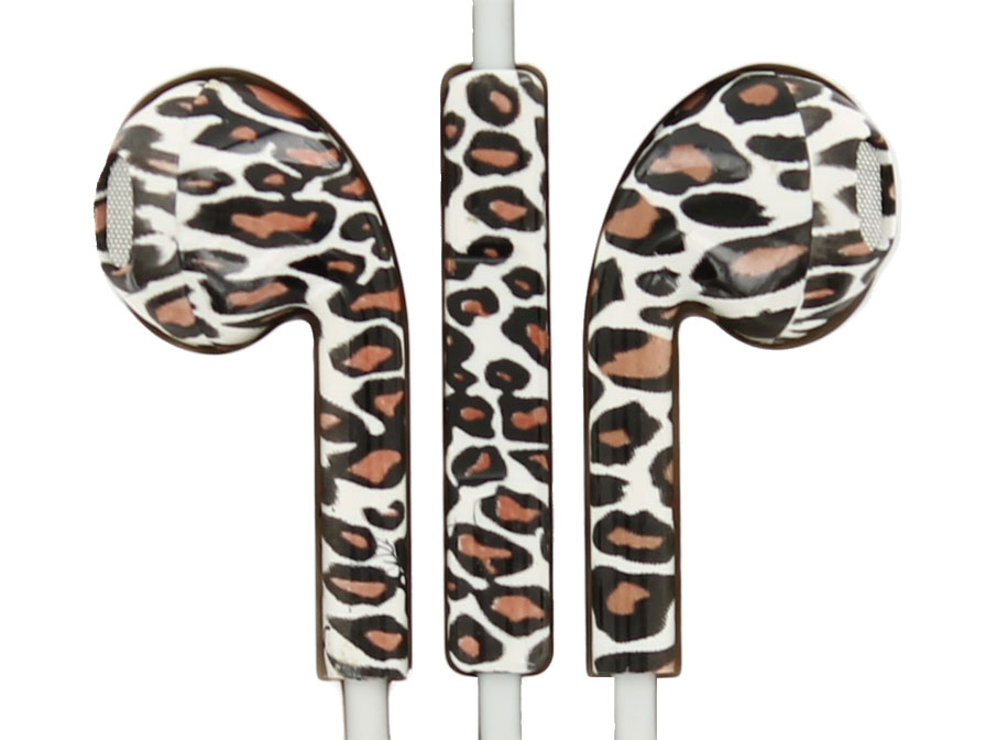 Leopard Earpods | Oordopjes met Remote | KloegCom.nl