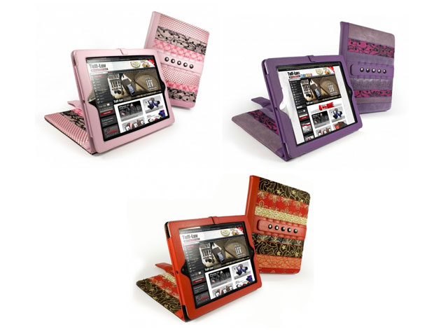 Tuff-Luv Marrakesh Textiles Case Hoes voor iPad 2, 3 & 4