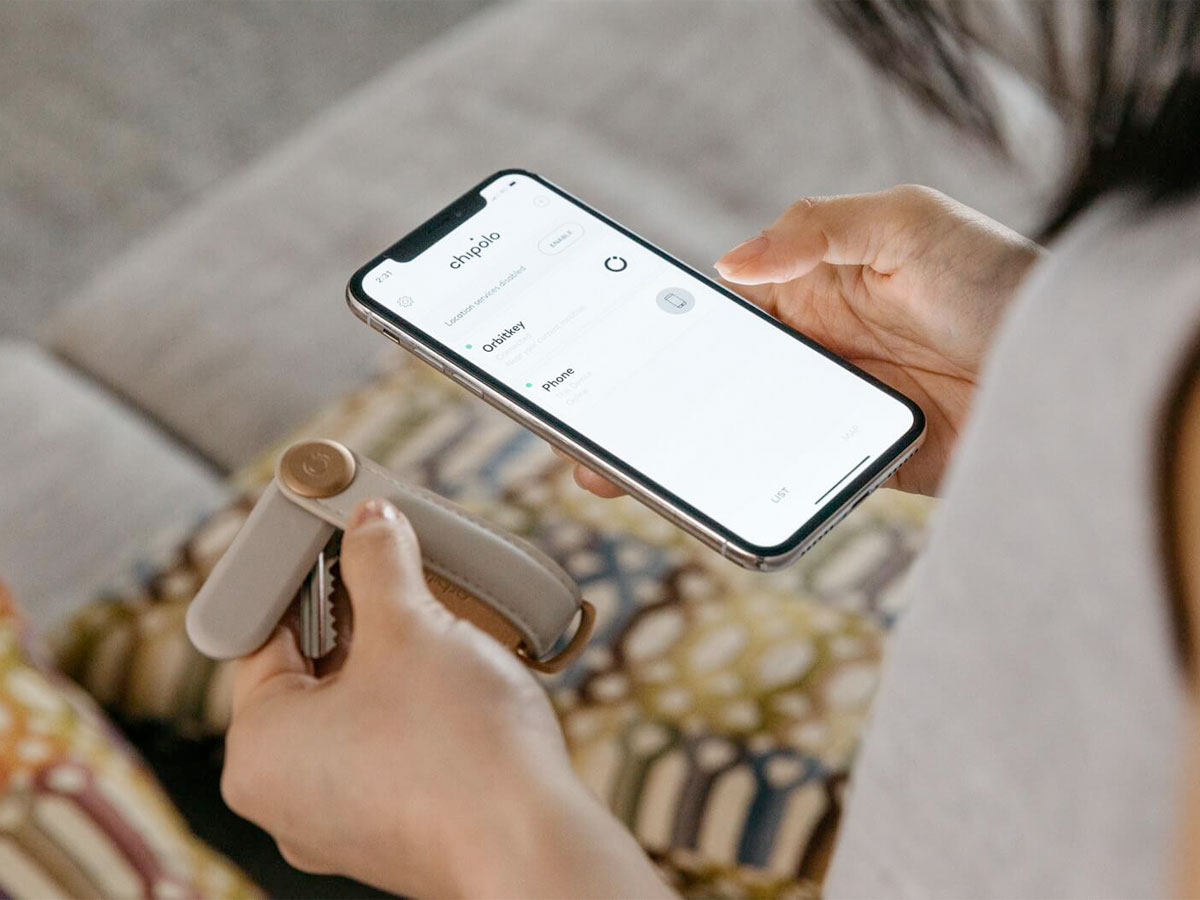 Orbitkey x Chipolo Bluetooth Tracker | Stone