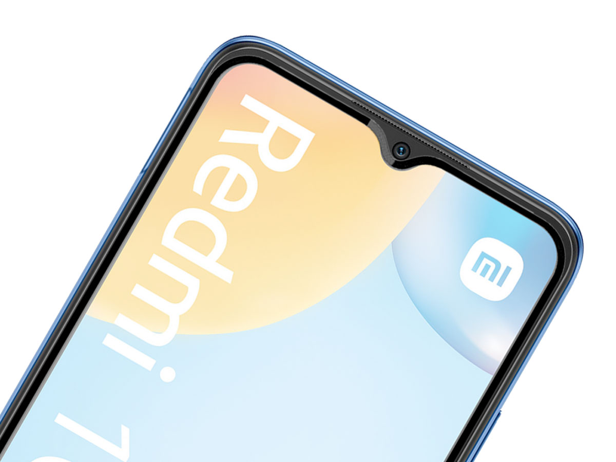 Xiaomi Redmi 10C Screenprotector Full Screen Black Edge